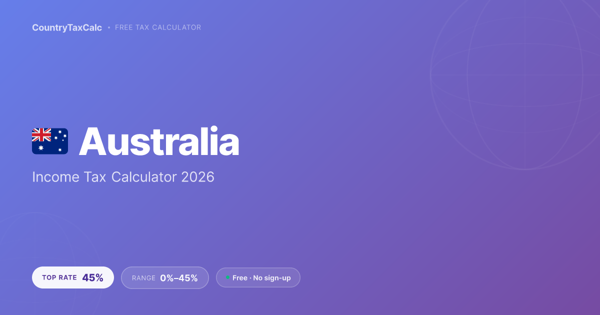 Australian Tax Calculator 2026 | ATO Tax Rates & Brackets