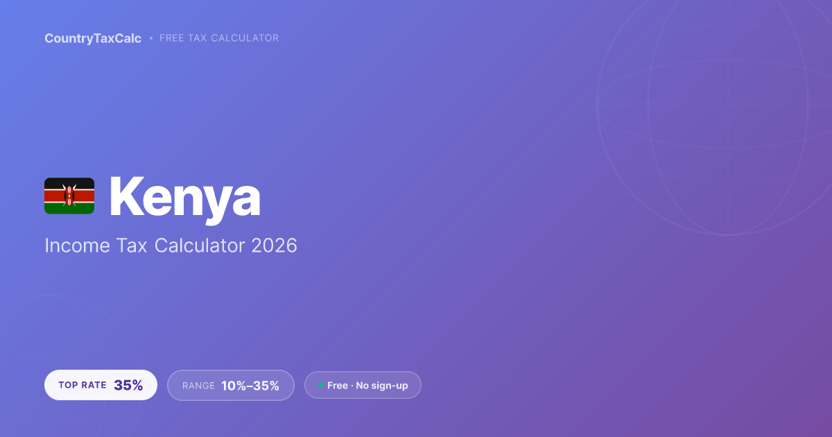 Kenya Income Tax Calculator 2026 | PAYE Calculator with SHIF & Housing Levy